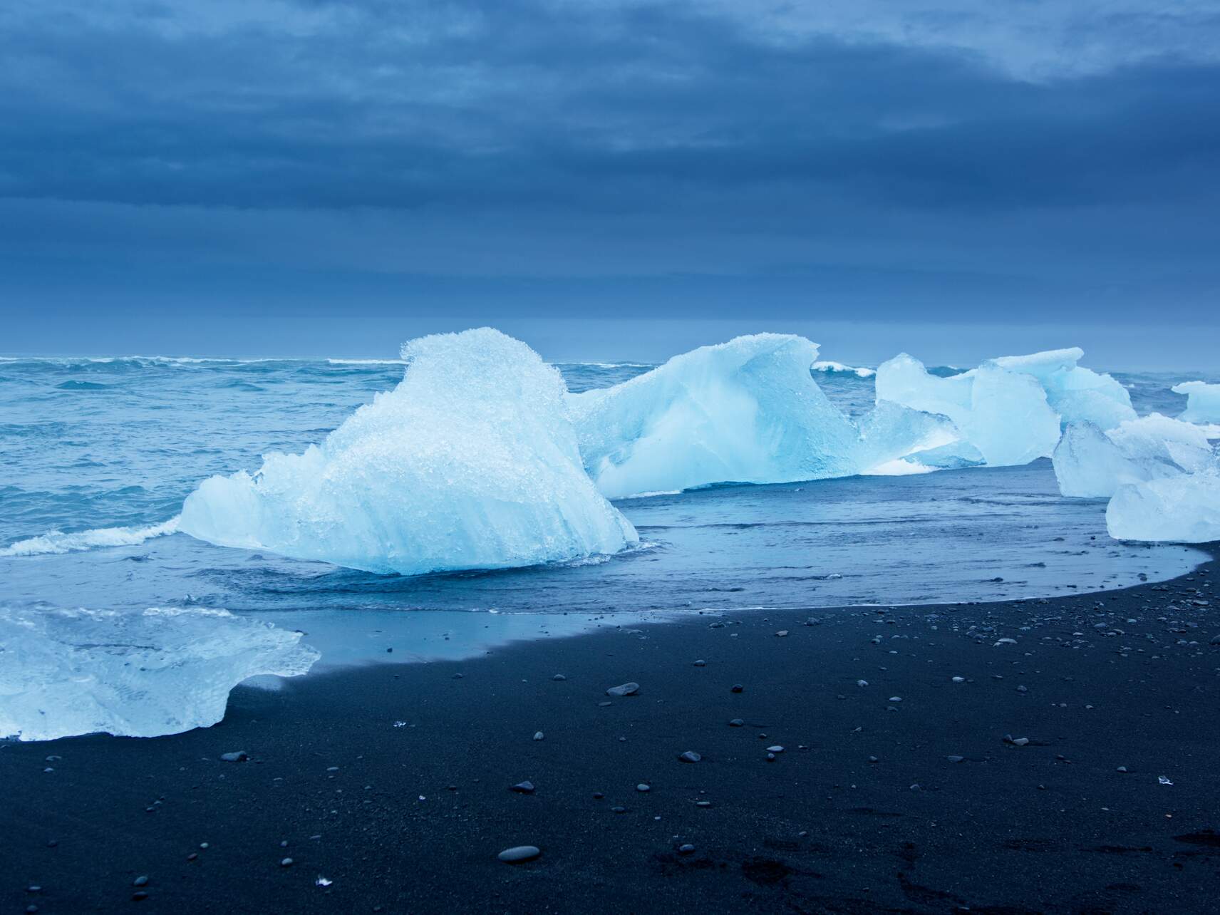 Diamond Beach Icebergs - Iceland